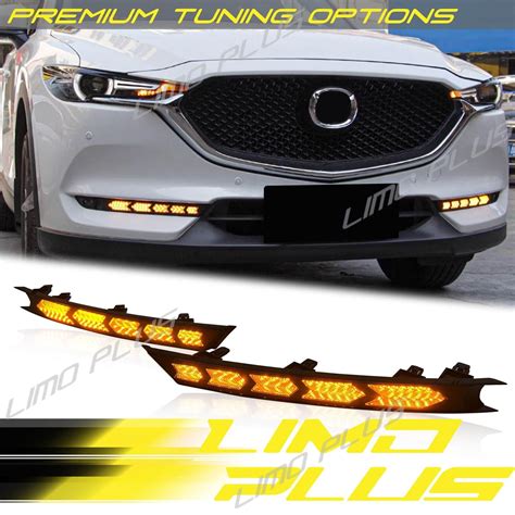For 2017 2021 For Mazda Cx 5 Led Daytime Running Lights Drl Fog