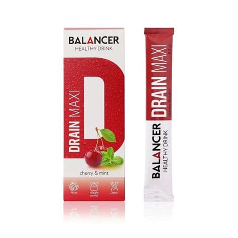 Balancer Drain Maxi Cherry-Mint Flavour Healthy Drink 10 Sticks