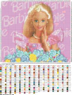 Il Punto Croce Realizzato Da Tanya SCHEMI PUNTO CROCE BARBIE