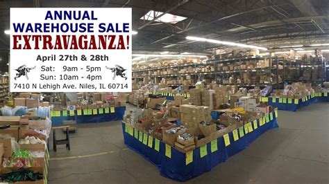 Warehouse Sale Extravaganza April 27th And 28th 7410 N Lehigh Ave