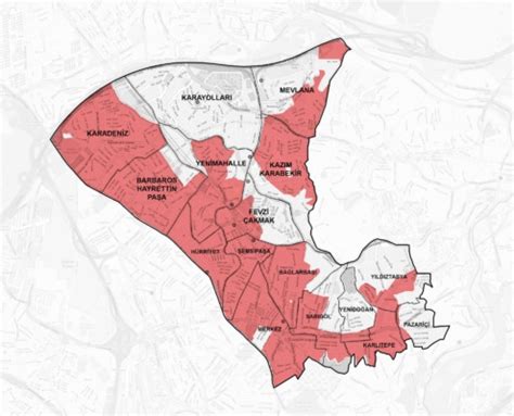 Gaziosmanpaşa İlçesi Riskli Yapılara İlişkin Plan Notu DEğişikliği