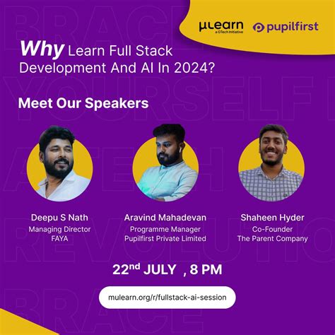 gtech mulearn on linkedin 🚀 gtech mulearn x pupilfirst why learn full stack development and ai in…