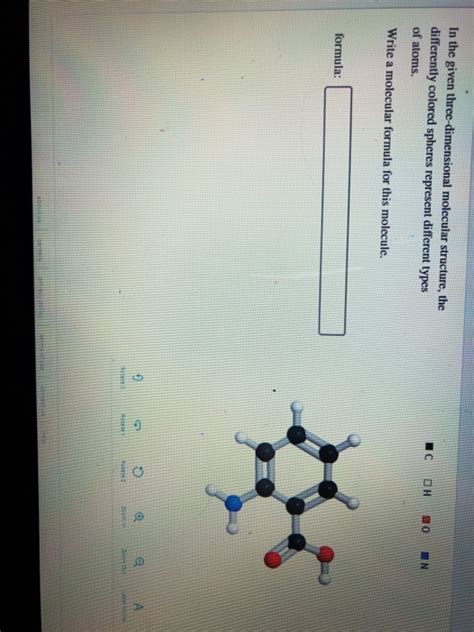 Solved In The Given Three Dimensional Molecular Structure