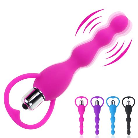 Vibrating Protaste Massager Anal Beads Vibrator Butt Plug Sex Toy For
