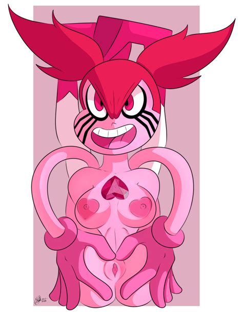 Rule 34 1girls Bunbunmuffinart Female Pink Body Pink Eyes Pink Hair Pink Nipples Pink Skin