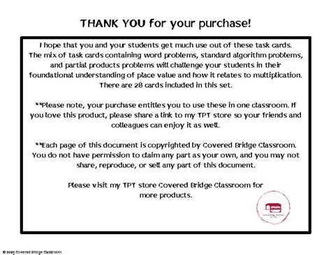 Multiplication Task Cards By Covered Bridge Classroom Tpt