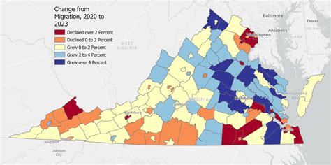 Population Density Map Of Virginia Virginia Map