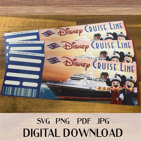 Disneycruise Printable Ticket Cruise Ship Boarding Pass Cruise Line