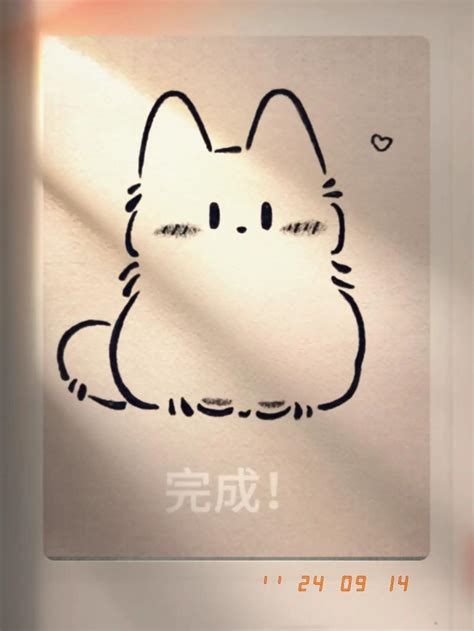 猫怎么画简单又可爱简笔画又好看简单（精选20张） 简笔画图片大全