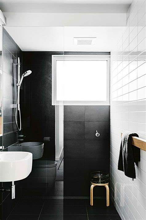 Baño Pequeño Y Moderno Blanco Y Negro Fotos De Baños Modernos Baños