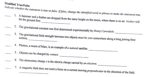 Solved Modified True False Indicate Whether The Statement Is
