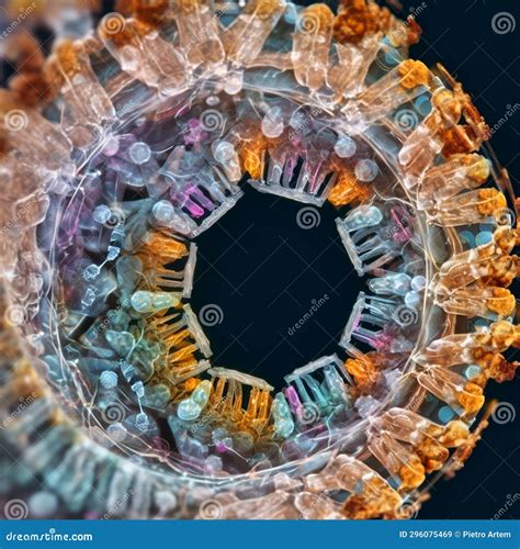 What Does Human Dna Look Like Under A Microscope Stock Image Image Of