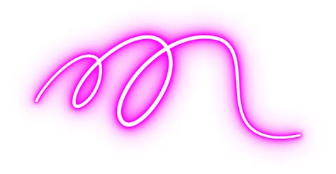Pink Glow Glowing Neon Curved Line 24683973 Png