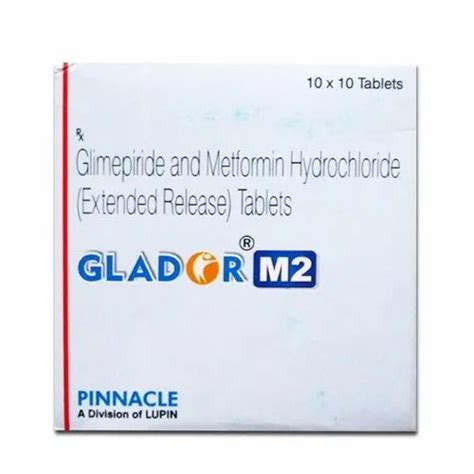 Glador M2 Glimepiride And Metformin Hydrochloride Tablets Pinnacle A