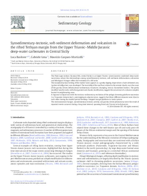 Pdf Synsedimentary Tectonic Soft Sediment Deformation And Volcanism In The Rifted Tethyan