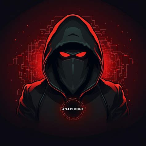 Premium Photo Logo With A Hooded Hacker