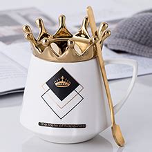 Arawat Queen Of Everything Mug With Lid Cute Cup Gift With Crown Pink Tea Coffee Mug With Spoon