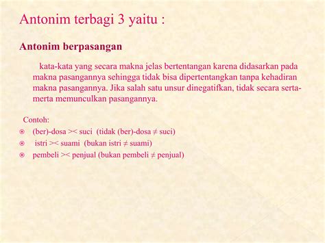 Materi Sinonim Dan Antonim PPT
