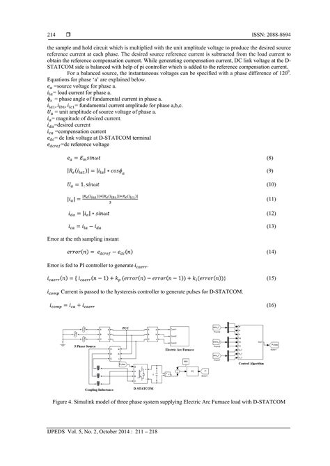 voltage flicker mitigation in electric arc furnace using d statcom pdf
