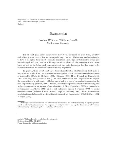 extra version pdf extraversion and introversion cognitive science