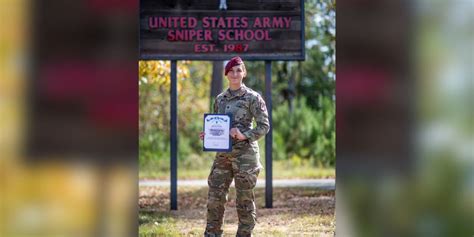 Soldier Makes History As The First Active Duty Female Army Sniper