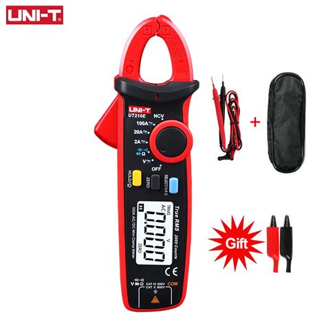UNI T UT210E Digital Mini Clamp Meter True RMS AC DC Current Voltage