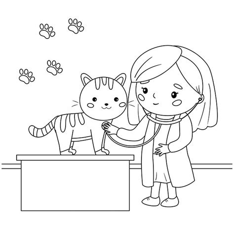 25 Desenhos de Veterinário para Imprimir e Colorir Pintar