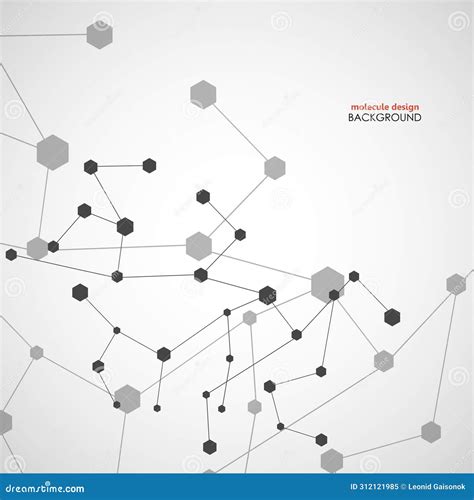 Connect Dots And Lines Vector Abstract Figure Stock Vector