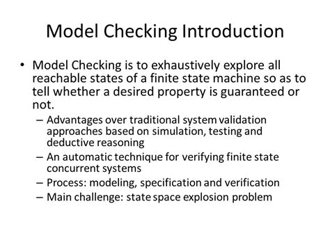 Model Checking And Related Techniques Ppt Video Online Download