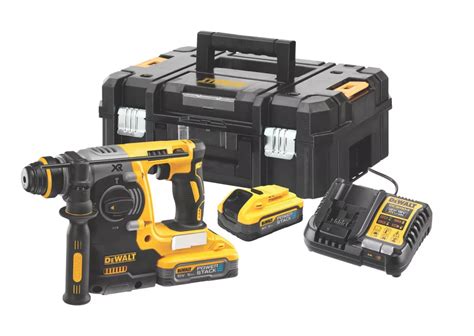 DEWALT DCH H T GB Kg V X Ah Li Ion PowerStack Brushless Cordless SDS Drill Screwfix