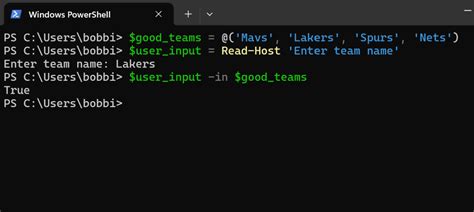 Powershell How To Check If Input Value Exists In Array Collecting Wisdom