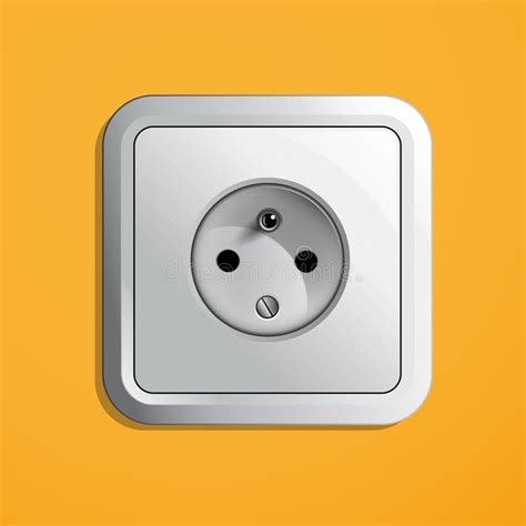 Power Socket On The Wall Stock Vector Illustration Of Power 28256415