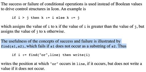 How Does Success Failure In Icon Differ From Boolean Values In Other Languages Stack Overflow