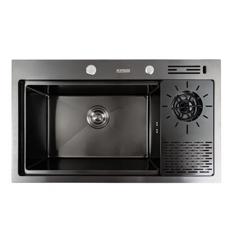 Кухонная мойка черная PVD 78*46 Platinum Handmade – фото, отзывы ...