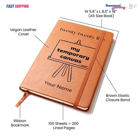 2025 Artist S Custom Logbook Personalized Sketchbook Customized