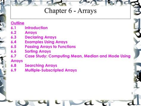 arrays 06 ppt