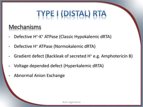 Renal Tubular Acidosis And Other Causes Of Normal Anion Gap Metabolic