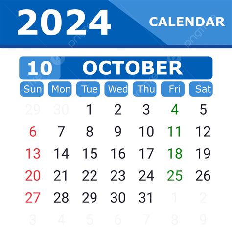 October 2024 Calendar Gray Simple Style 2024 Calendar