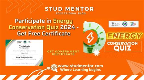 Participate In Energy Conservation Quiz Get Free Certificate