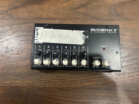 Midiman Multimixer6 2000s Black Reverb