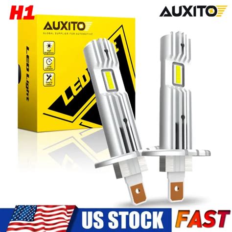 Auxito H1 Led Headlight Bulb Conversion Kit High Low Beam Lamp 6500k