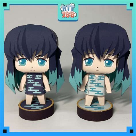 Mô Hình Giấy Chibi Yuichiro And Muichiro Tokito Kimetsu No Yaiba