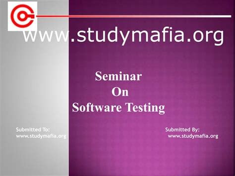 Software Testing Ppt Ppt
