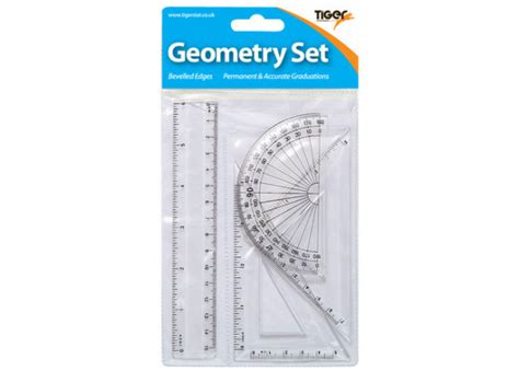 Tiger 4 Piece Geometry Set Small