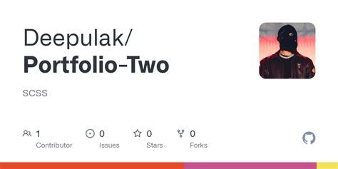 Github Deepulakportfolio Two Scss