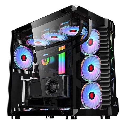 Wjcoolman Robin Iii 7 Rgb Fans Mid Tower Case Computia