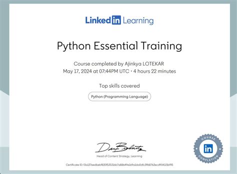 Ive Just Completed The Python Course On Linkedin Learning By Ryan Mitchell And Im Happy To