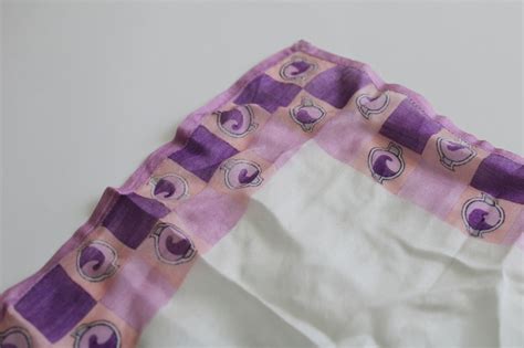 Antique Vintage Silk Handkerchiefs Fancy Silk Hankies Pocket Squares