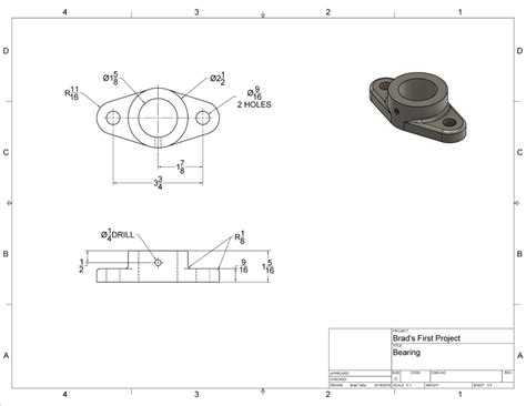 Skillcoach Fusion 360 Parametric Part Modeling From 2d Prints