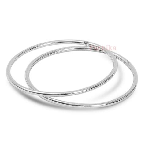 Plain Round Hollow Unisex Kada Bangle Parnika